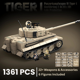 Tiger 1 (Tan) | 1361PCS – BrickWarII
