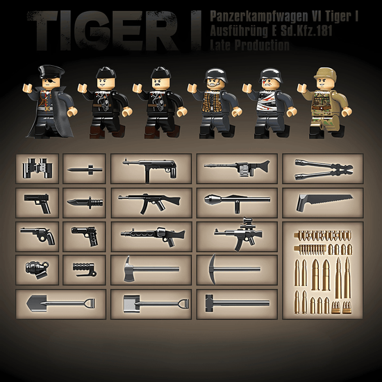 Tiger 1 (Tan) | 1361PCS – BrickWarII