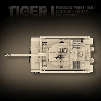 Tiger 1 (Tan) | 1361PCS – BrickWarII